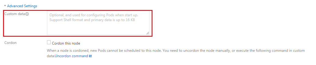 Setting the Startup Script of a Node