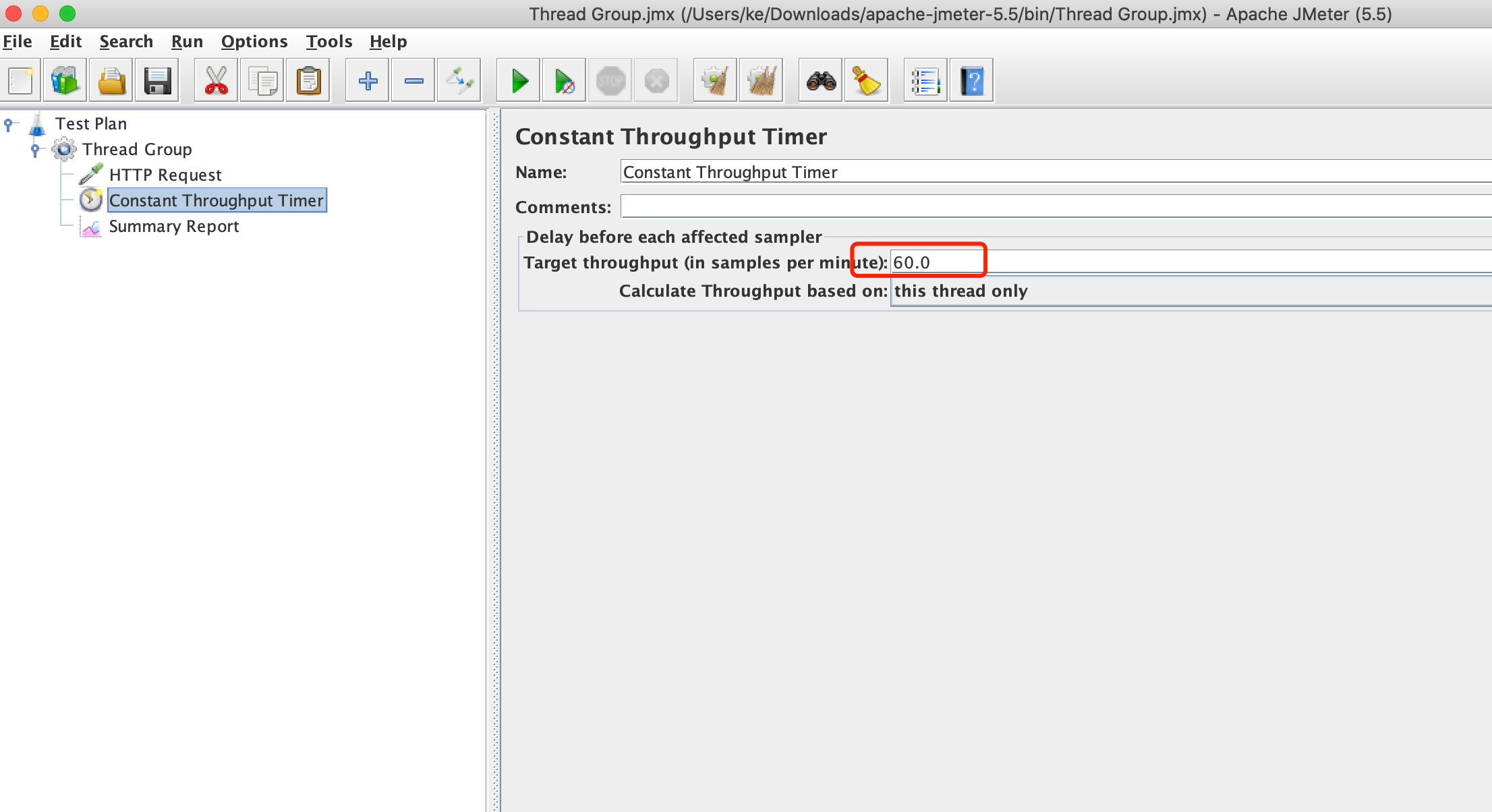 Configuring the RPS Limit in JMeter