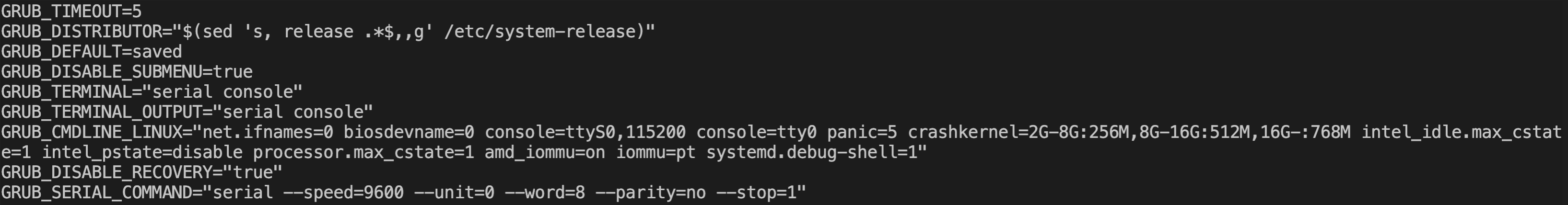 Adding Kernel Parameters via GRUB on Linux Instances